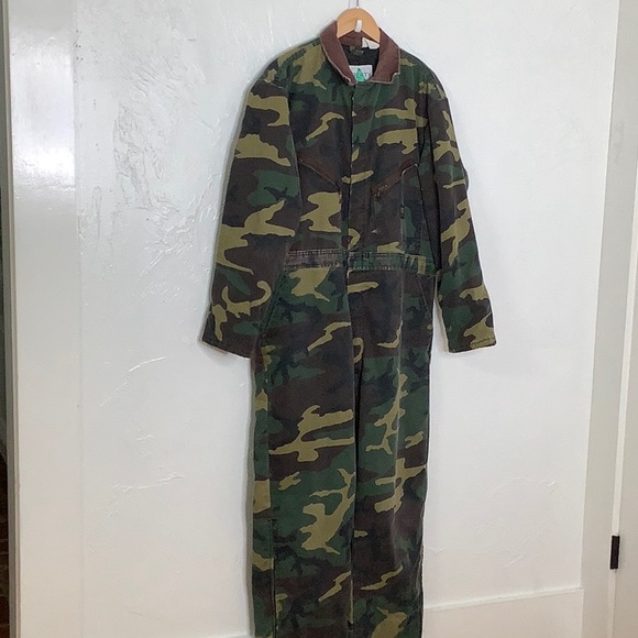 liberty | Other | Vintage Liberty Camouflage Insulated Zip Up Overalls ...